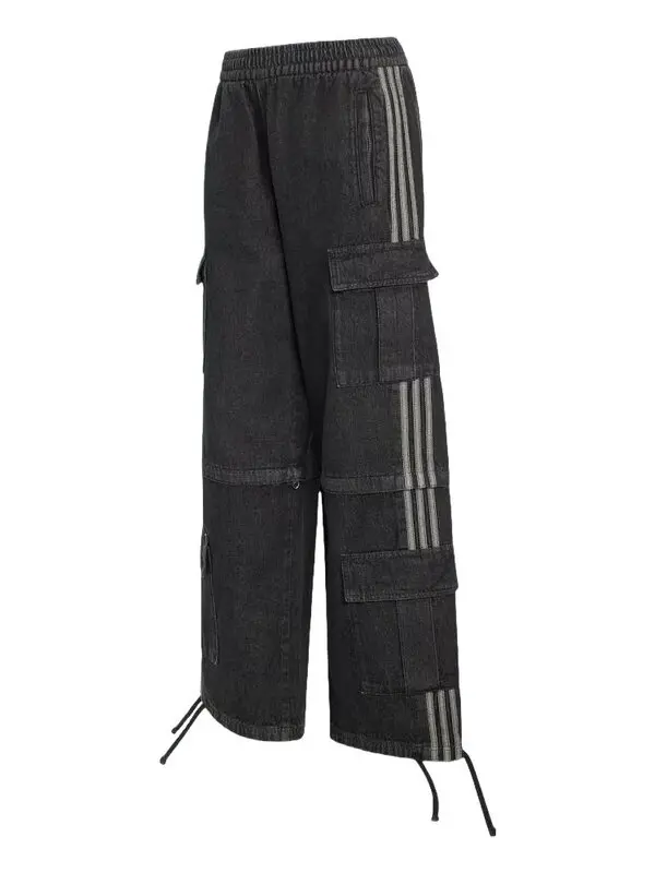 Adidas Mid-rise 2-in-1 Denim Pants - Black