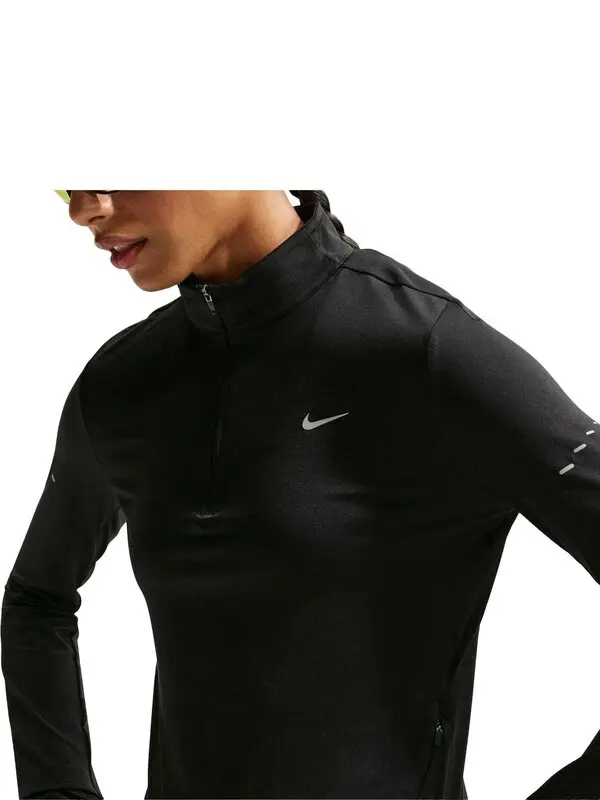Nike Swift Dri-fit Uv 1/4-zip Top - Black