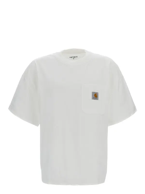 Carhartt Work In Progress Maglietta Work Pocket - White