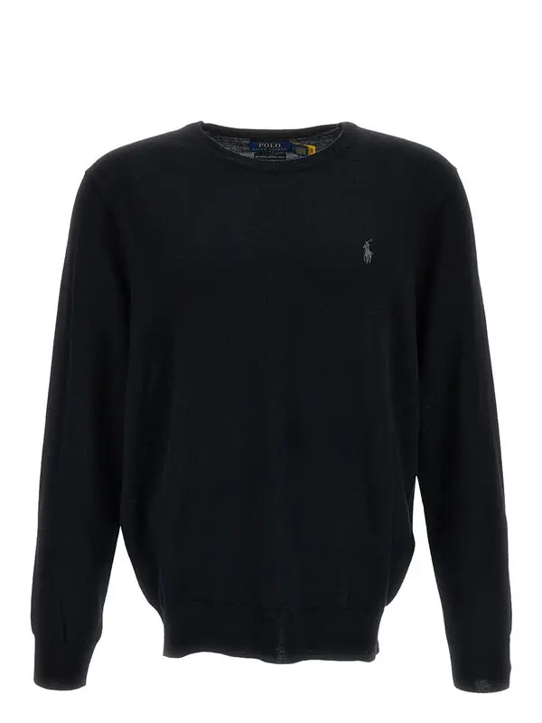 Polo Ralph Lauren Merino Wool Crew Neck Sweater - Black