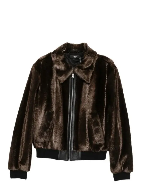 Amiri Long Sleeve Fur Jacket - No