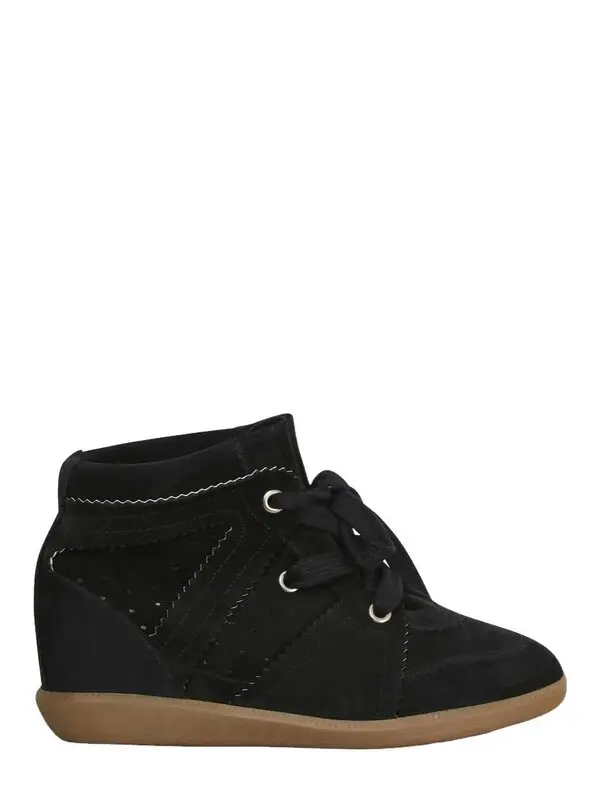Isabel Marant Étoile Lace-up Suede Sneakers - Black