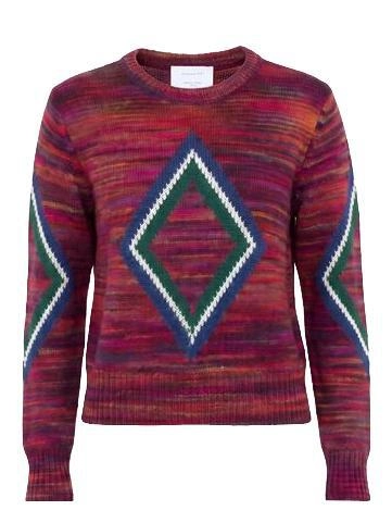 DANIELE FIESOLI Multicolor Merino Wool And Polyamide Crewneck Sweater - Pink