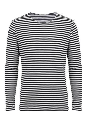 Crossley Striped Cotton Crewneck Sweater - Blue