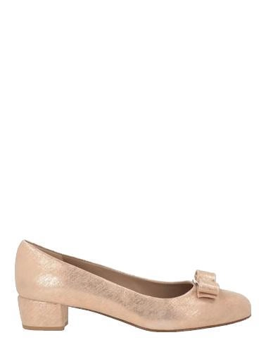 FERRAGAMO Calfskin Pumps With Bow Detailing - Pink