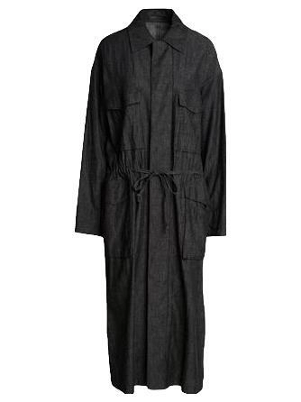 Y'S YOHJI YAMAMOTO Cotton Maxi Shirt Dress - Black