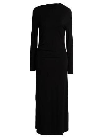 Peserico Viscose Blend Midi Dress - Black