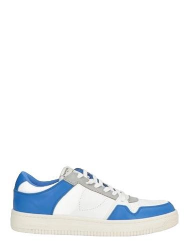 Philippe Model Leather Low Top Sneakers With Two-tone Detailing - White