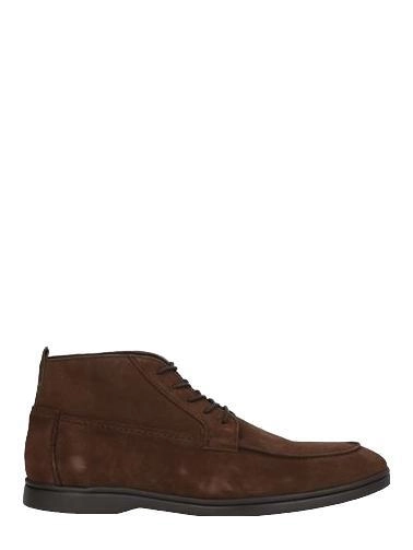 HACKETT  Leather Ankle Boots - Brown