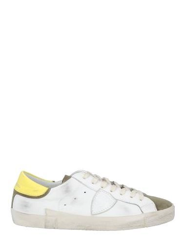 Philippe Model Low-top Leather And Suede Sneakers - White