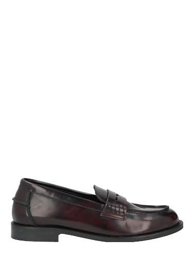 OVYE Leather Penny Loafers - Red