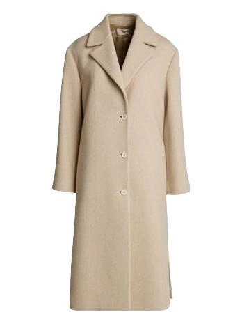 DRUMOHR Virgin Wool, Silk, And Cashmere Blend Single-breasted Coat - Beige