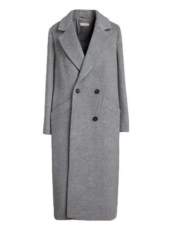 Peserico Pesericò Virgin Wool And Cashmere Double-breasted Coat - Grey