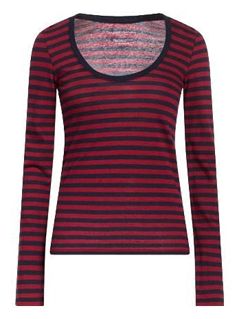 Majestic Filatures Striped Cotton Cashmere T-shirt - Red