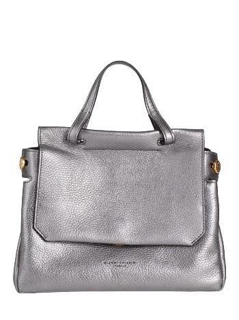 GIANNI CHIARINI Leather Shoulder Bag - Silver