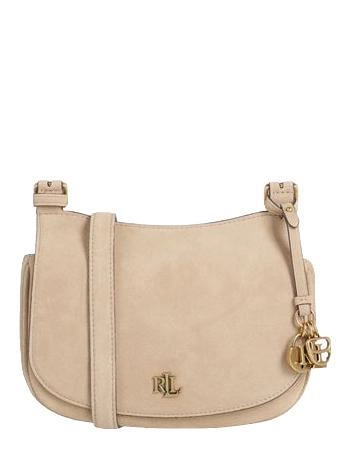 Ralph Lauren Suede Saddle Bag - Beige