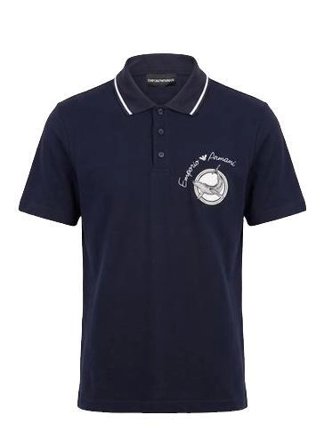 Emporio Armani Polo Shirt Size Cotton - Navy