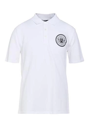 Balmain Polo Shirt Size Cotton, Elastane - White