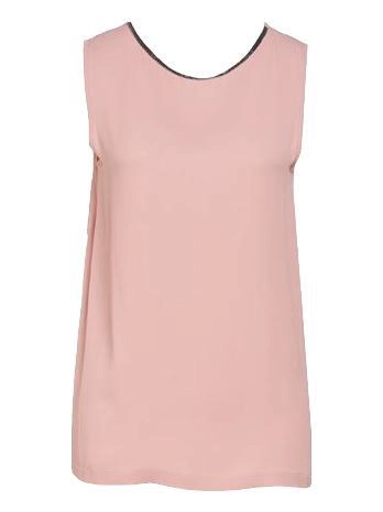 Fabiana Filippi Sleeveless Acetate And Silk Top - Pink