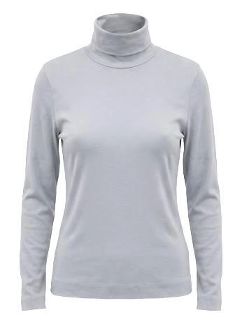DANIELE FIESOLI Light Cotton Long Sleeve Turtleneck T-shirt - Grey
