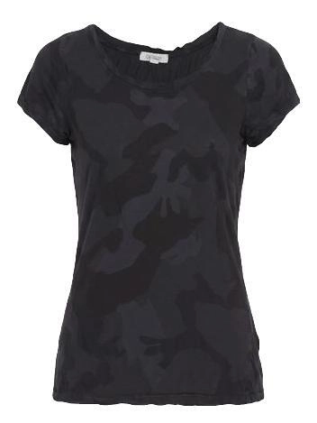 Crossley Cotton Camouflage Print T-shirt - Grey