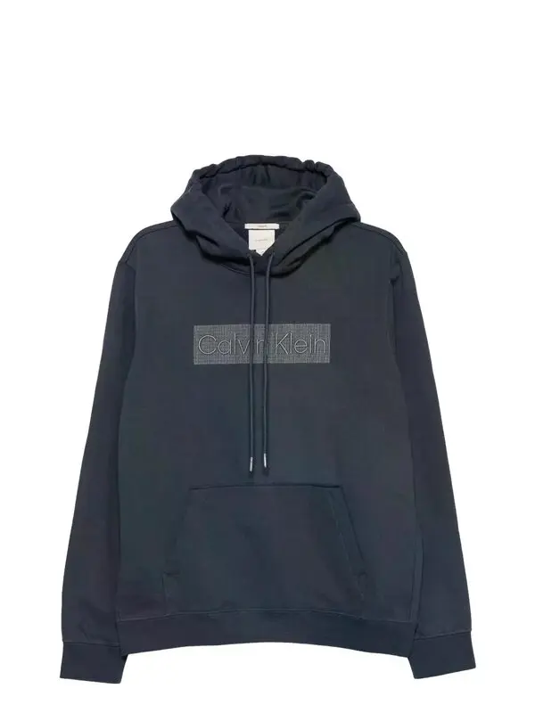 Calvin Klein Detail Drawstring Hoodie - Blue