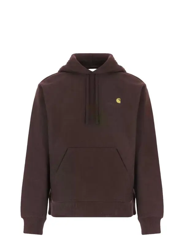 Carhartt Work In Progress American Script Logo-embroidered Hoodie - Red