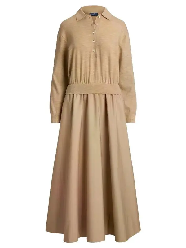 Polo Ralph Lauren Button-up Maxi Dress - Neutrals
