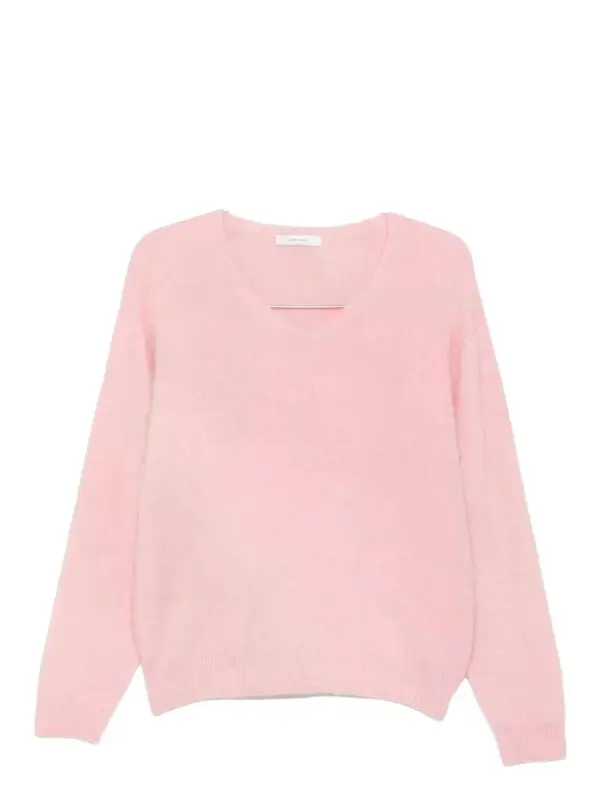 IVORY PARIS Dolly V-neck Sweater - Pink
