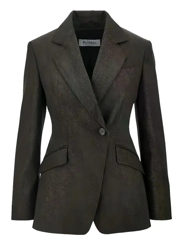 Max Mara Single-breasted Wool Blazer - Black