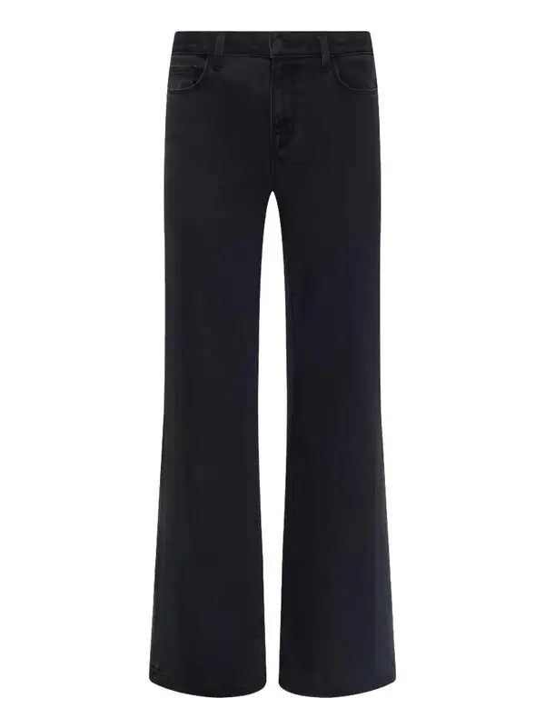 L'Agence Scottie Washed-finish Jeans - Black