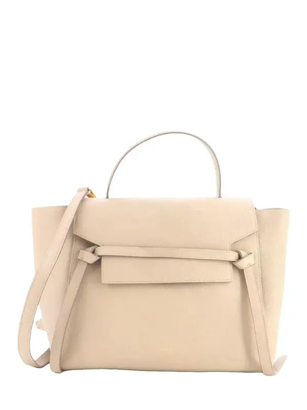 Celine Textured Leather Mini Belt Bag - Brown