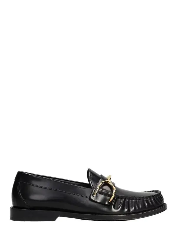 Alexander McQueen Wishbone Leather Loafers - Black