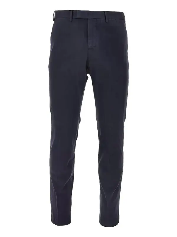 PT TORINO Tailored Trousers With Belt Loops - Blue