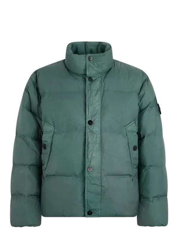 Stone Island 4100109 Crinkle Reps Ny Down Jacket - Green