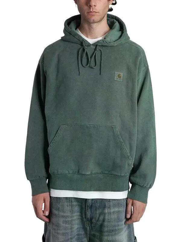Carhartt Work In Progress Vista Logo-patch Hoodie - Green