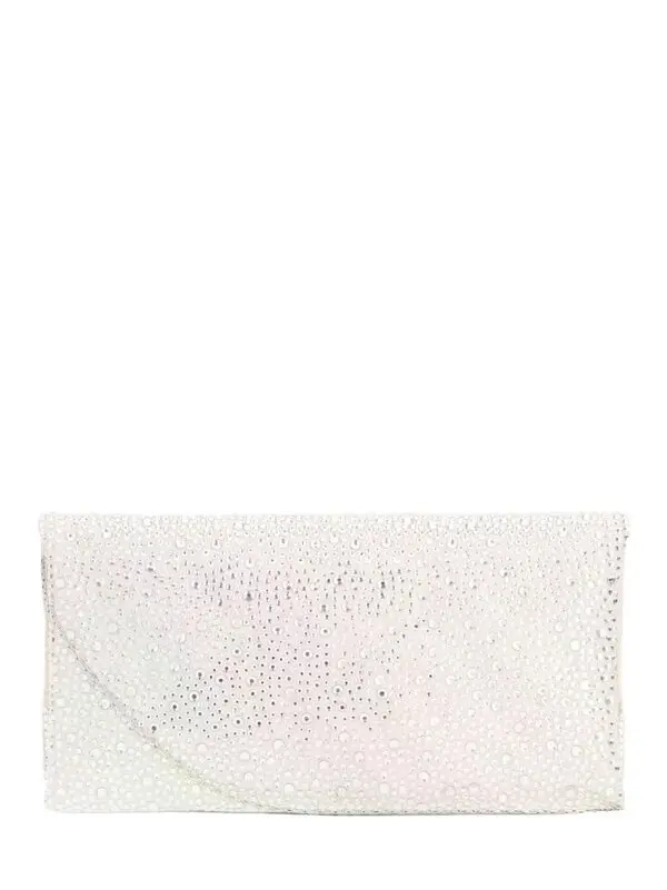 TWENTY FOURHAITCH Siria Crystal-embellished Clutch Bag - Neutrals