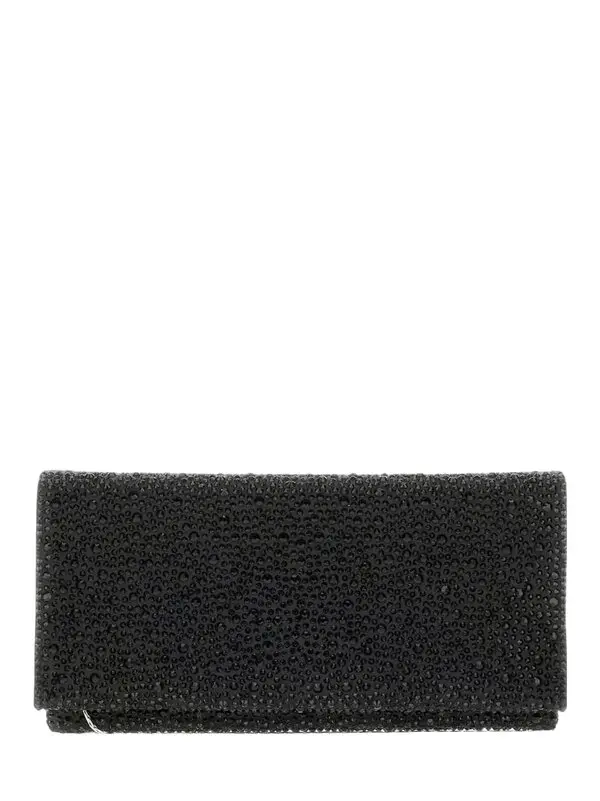 TWENTY FOURHAITCH Siria Crystal Embellished Clutch Bag - Black
