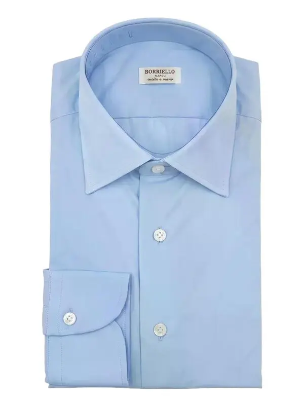 BORRIELLO NAPOLI Classic Collar Shirt - Blue