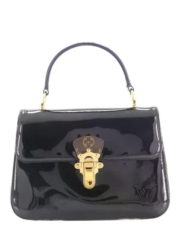 LOUIS VUITTON Vernis Monogram Canvas Shoulder Bag - Black
