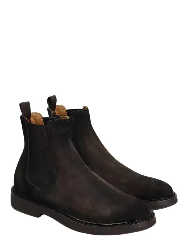 Officine Creative Hopkins Flexi 204 Suede Chelsea Boots - Brown