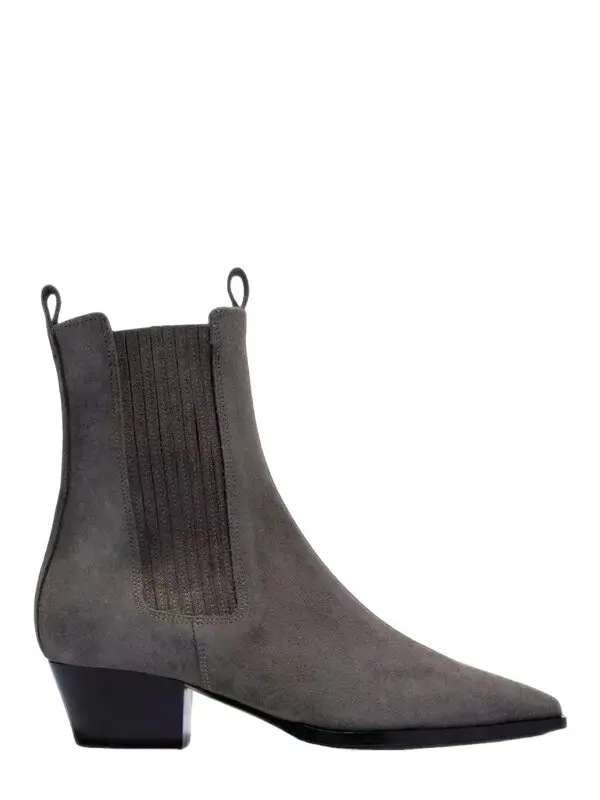 AeydĒ Agata Suede Ankle Boots - Grey