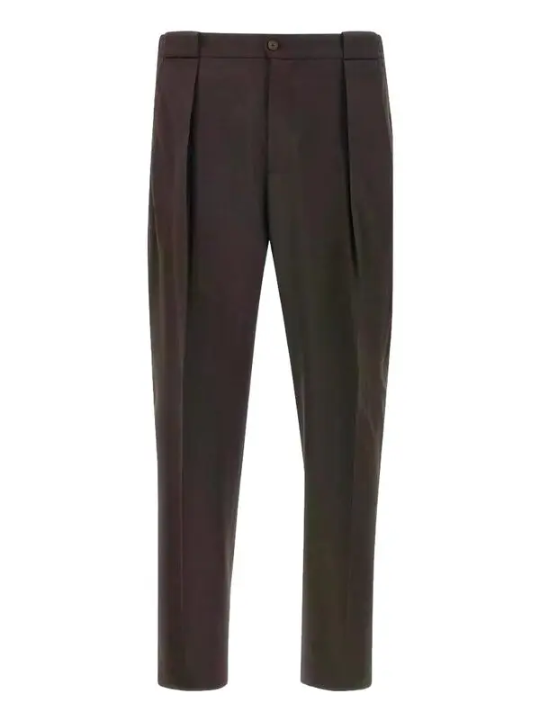 BRIGLIA 1949 Portobellos Double-pleat Trousers - Brown