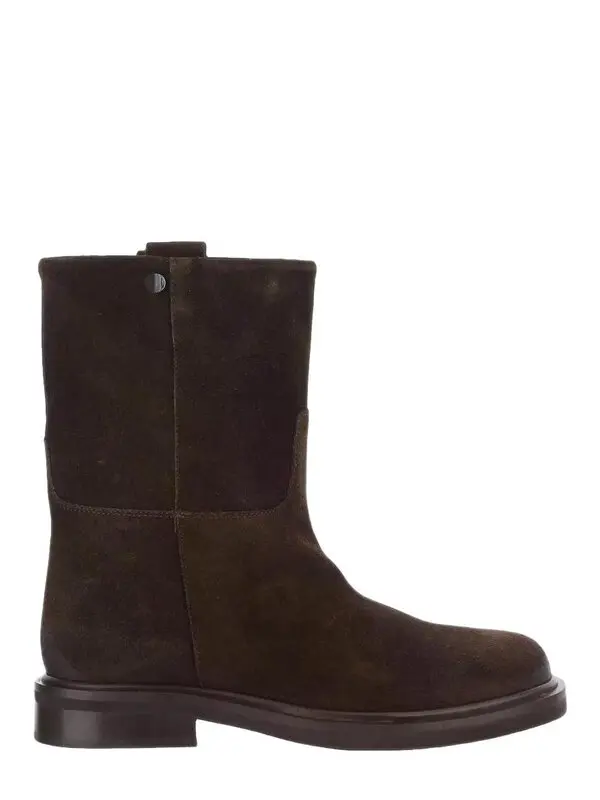POEVE Suede Ankle Boots - Brown