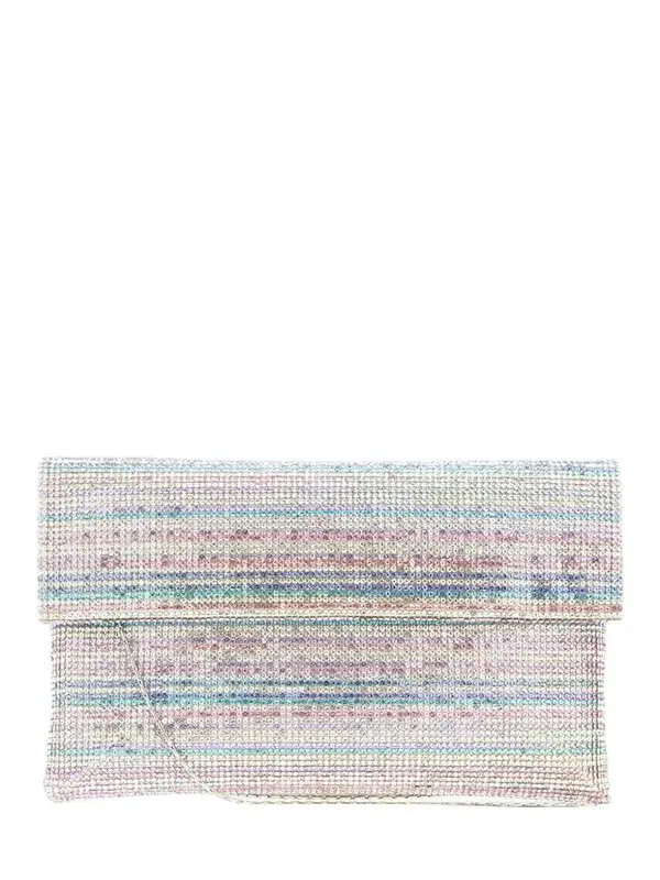 TWENTY FOURHAITCH Petra Rhinestone-embellished Clutch Bag - Pink