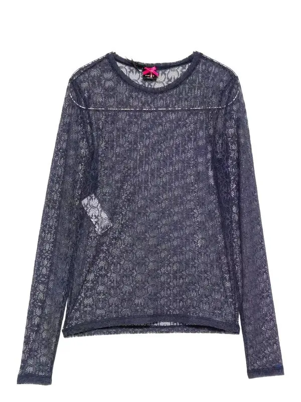 Pinko Lace Long-sleeve Blouse - Blue