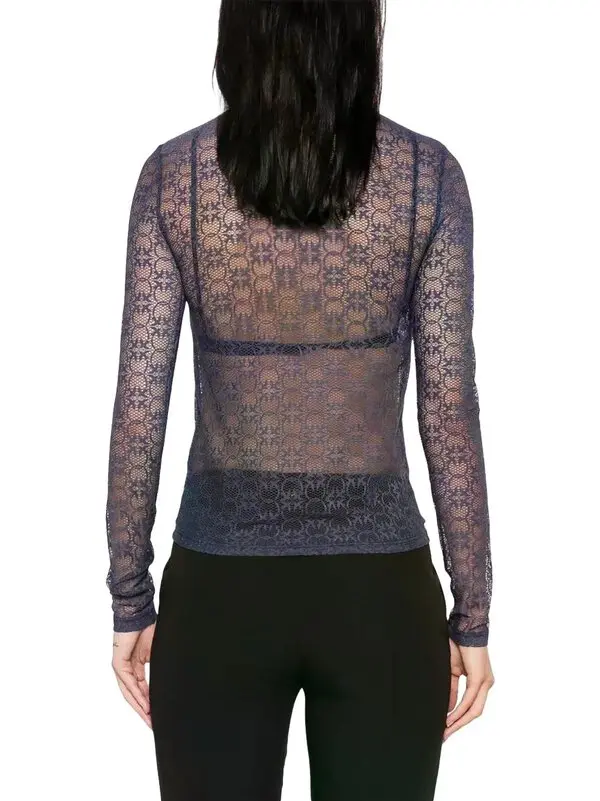 Pinko Lace Long-sleeve Blouse - Blue