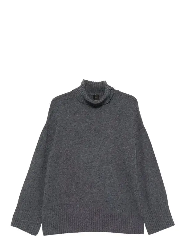 Pinko Roll Neck Knitted Sweater - Grey
