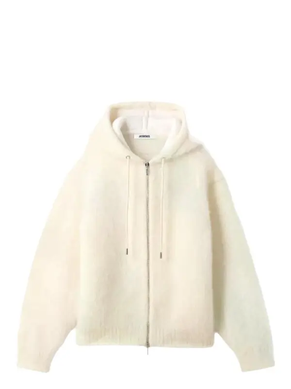 Jacquemus Nuvola Zipped Cardigan - Neutrals