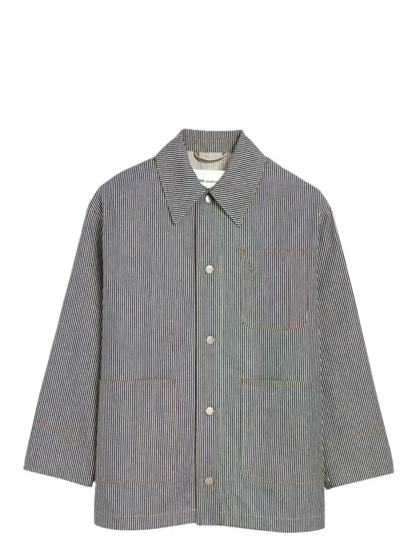 AMI Paris Cotton Worker Jacket - Blue